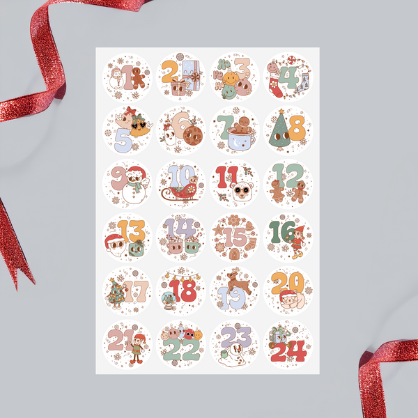 DIY Advent Calendar Stickers – Canvas & Bear